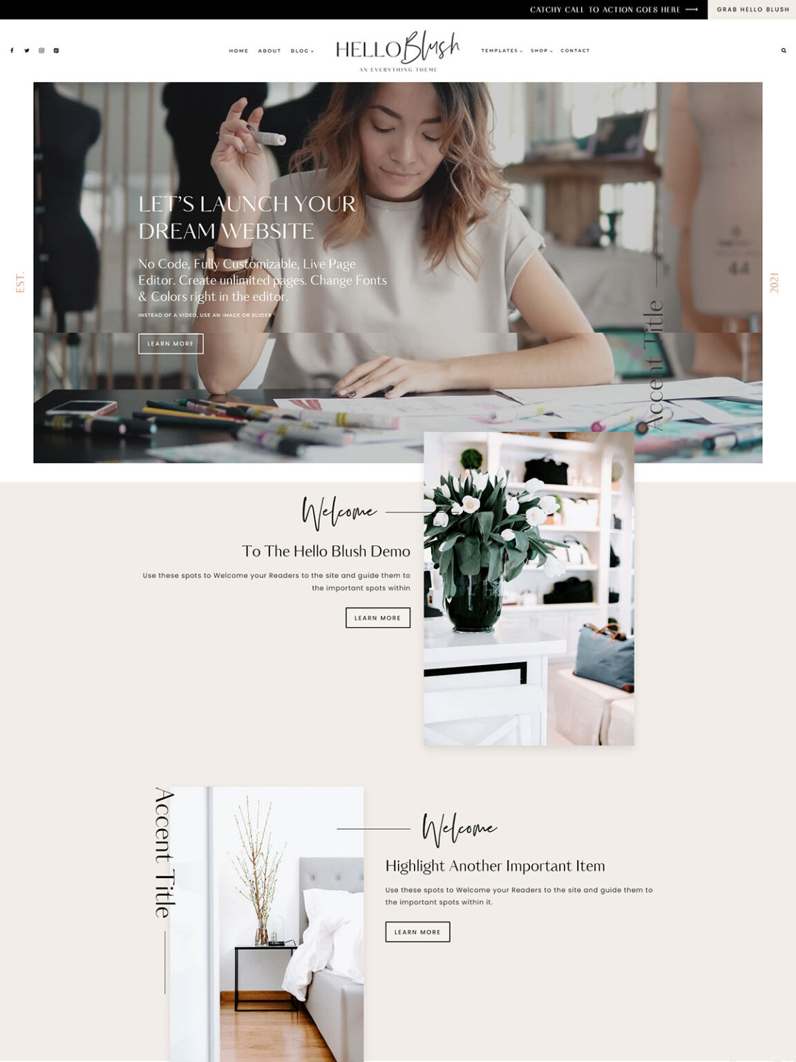 Wordpress Themes - Hello You Designs