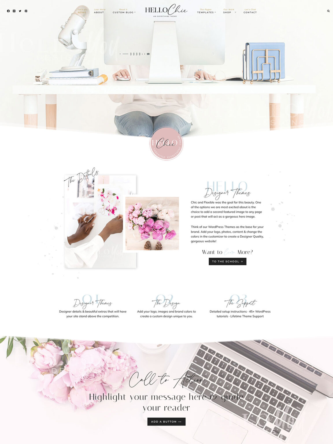 Wordpress Themes - Hello You Designs