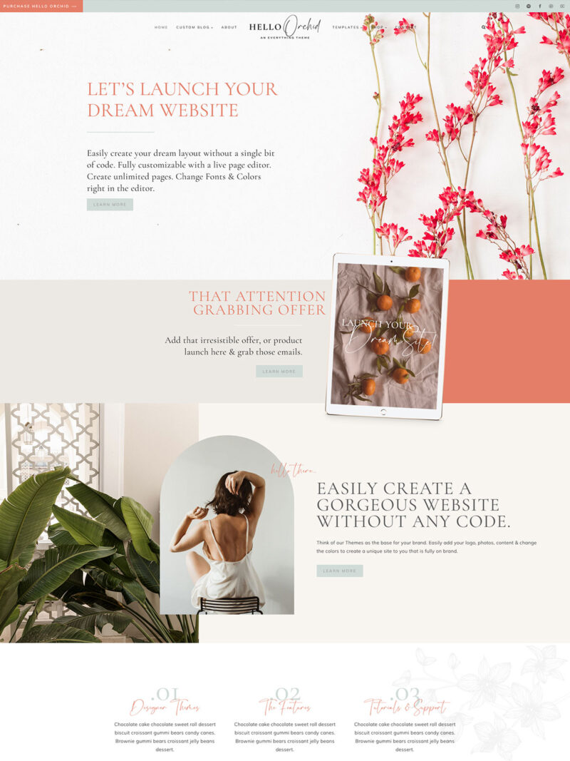 WordPress Themes For The Creative Entrepreneur & Blogger