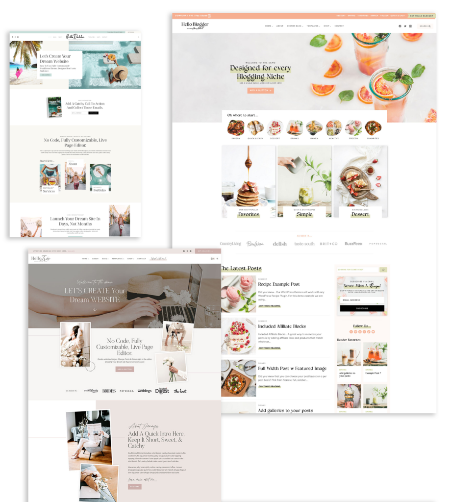 WordPress Themes For The Creative Entrepreneur & Blogger