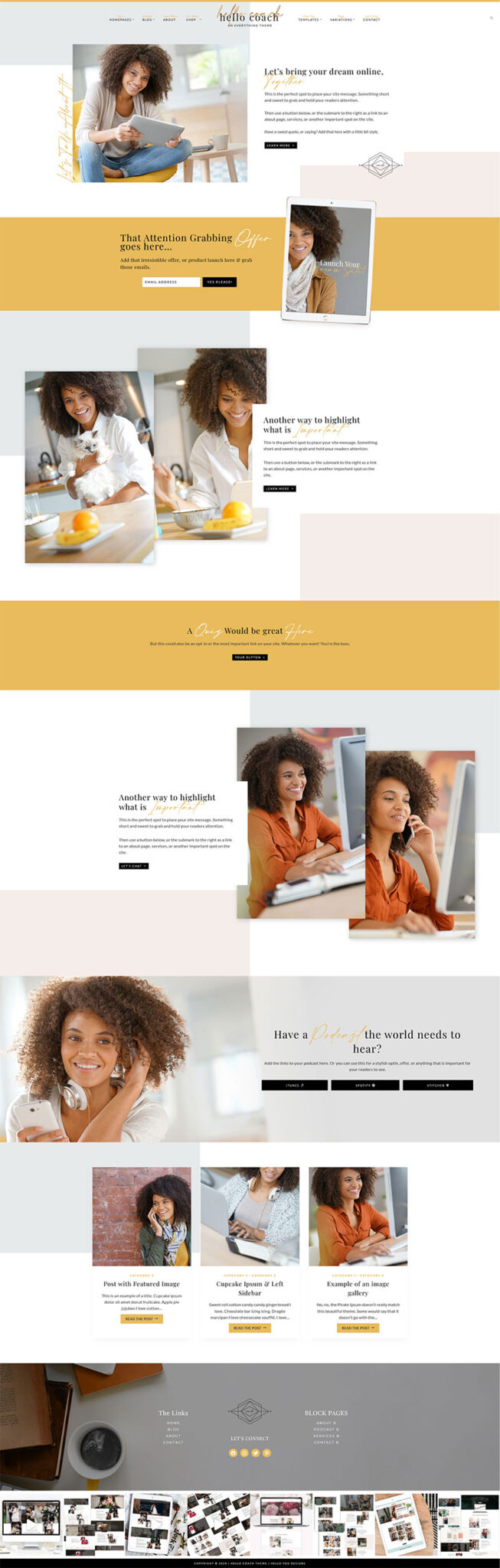 Wordpress Themes - Hello You Designs