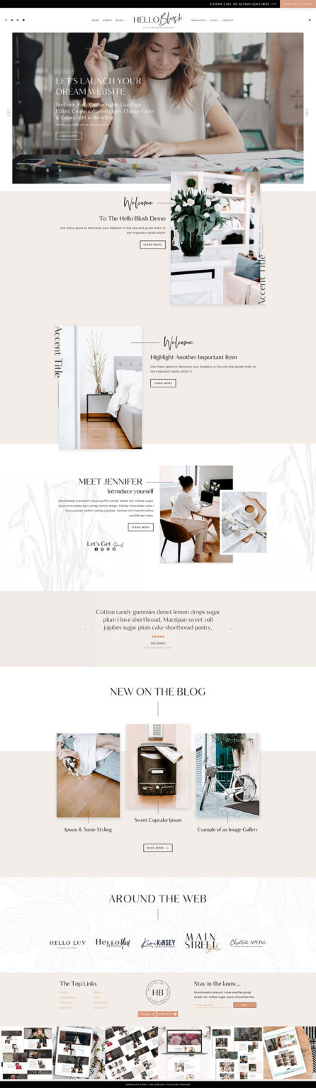 Wordpress Themes - Hello You Designs