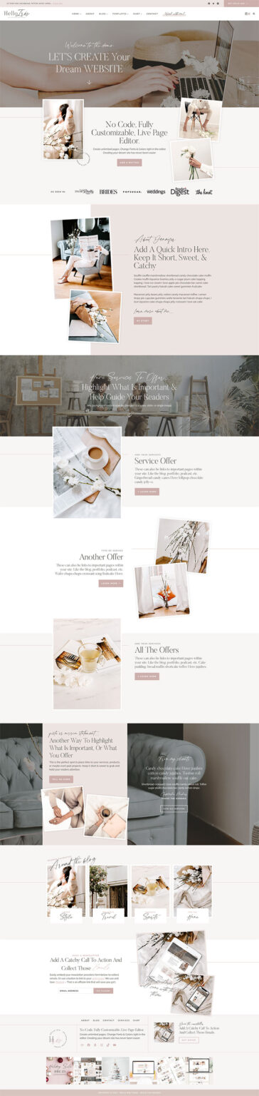 Wordpress Themes - Hello You Designs