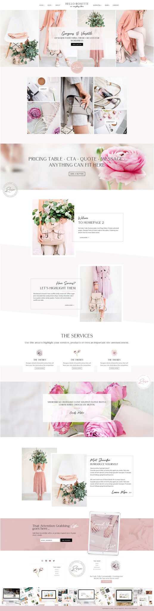 Wordpress Themes - Hello You Designs